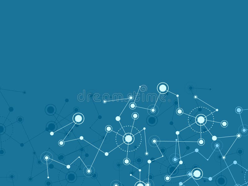 Connect Lines and Dots. Banner Template for Technology Stock Vector ...