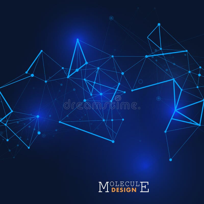 Connect Lines Style. Abstract Art Template. Elegant Decoration Stock ...