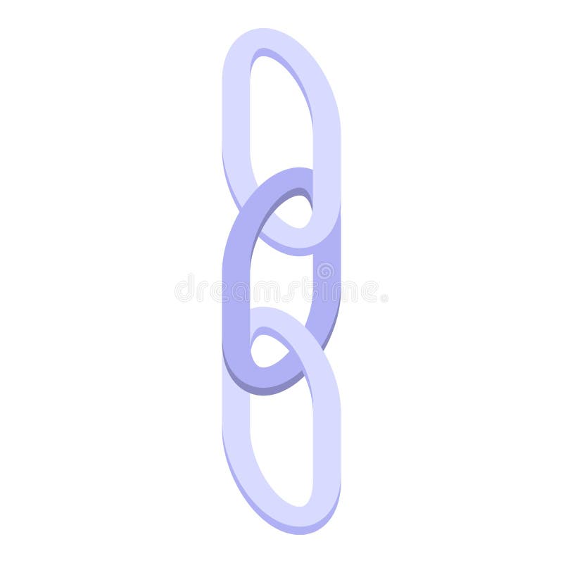 Connect Link Icon, Isometric Style Stock Vector - Illustration of ...