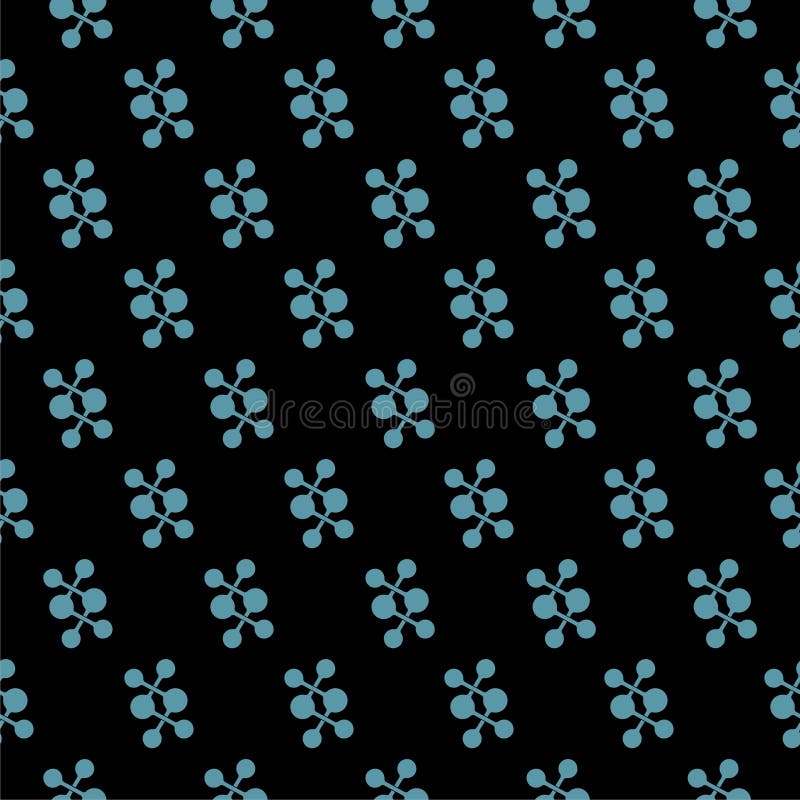 Connect Link Seamless Pattern Isolated on Black Background Stock Vector ...