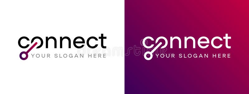 Connect Logo Design Template Elements. Connection Logotype for Your ...