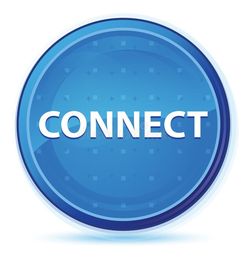 Connect Midnight Blue Prime Round Button Stock Vector - Illustration of ...