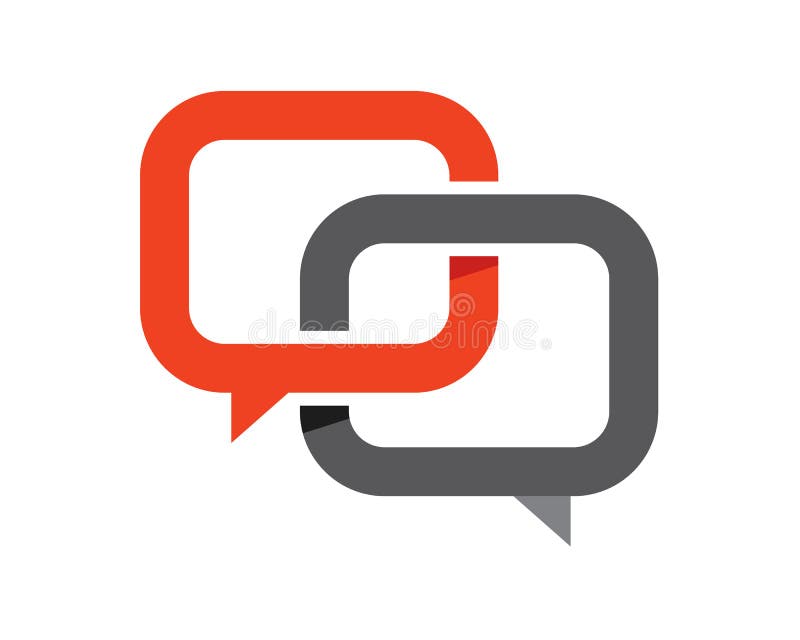 Connect N Talk Chat Box Logo Stock Vector - Illustration of join, group ...