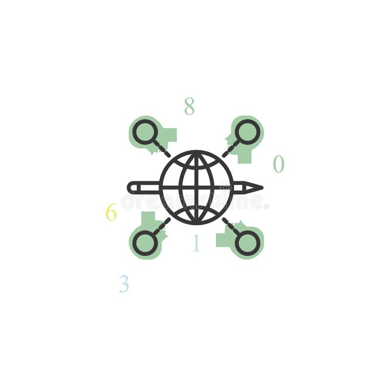 Connect Network Colored Icon. Element of Business for Mobile Concept ...