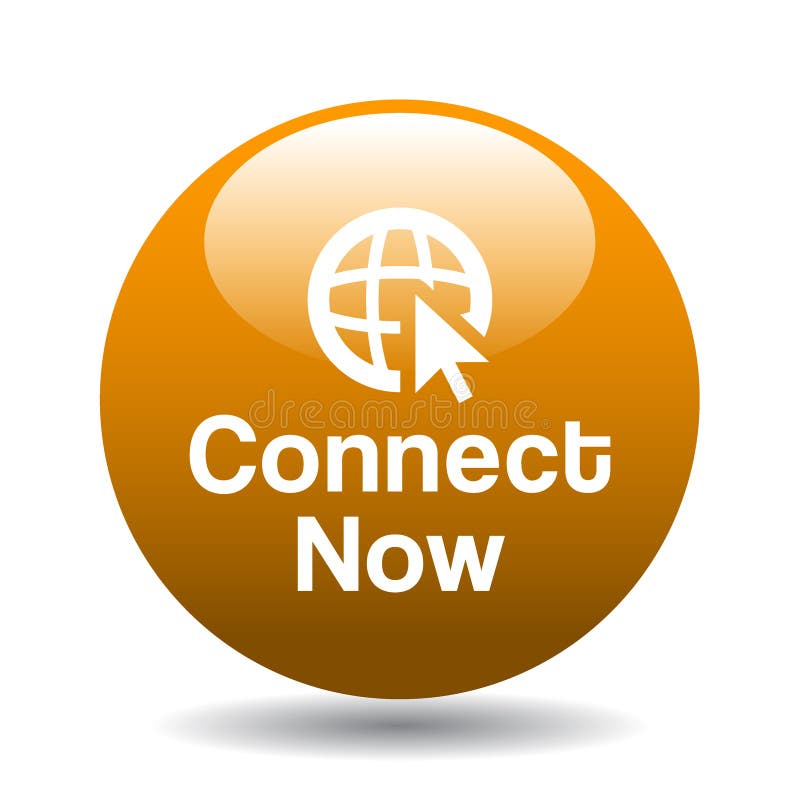 Connect now button stock illustration. Illustration of buttons - 122083438
