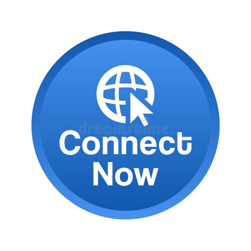 Connect now button stock illustration. Illustration of enter - 122083058
