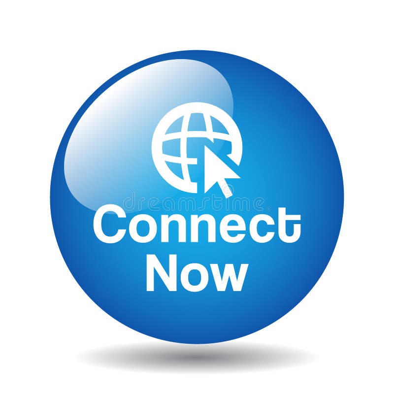 Connect now button stock illustration. Illustration of computer - 122083458