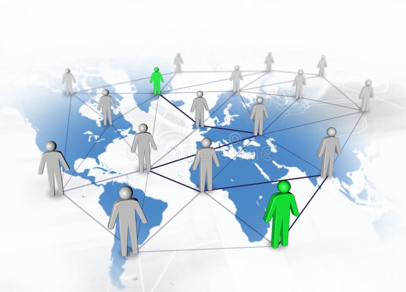 Connect people stock illustration. Illustration of team - 9463113