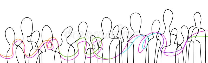 Connect people stock illustration. Illustration of team - 9463113
