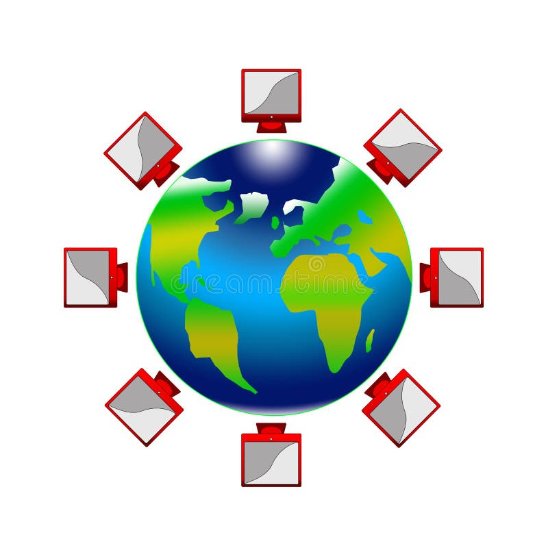 Connect Planet Earth stock illustration. Illustration of earth - 2757597