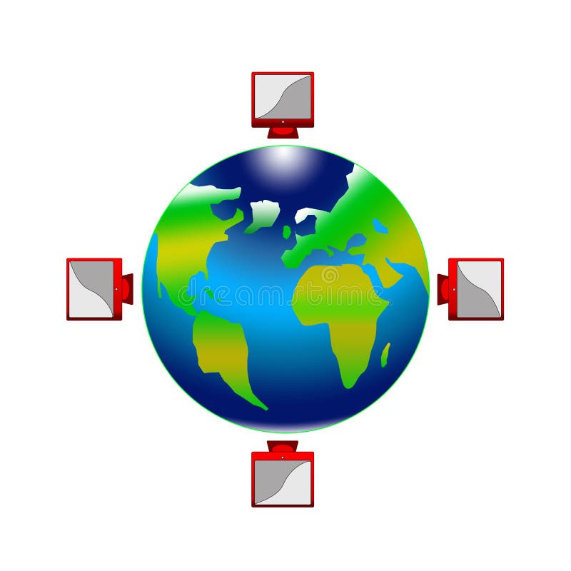 Connect Planet Earth stock illustration. Illustration of earth - 2757597