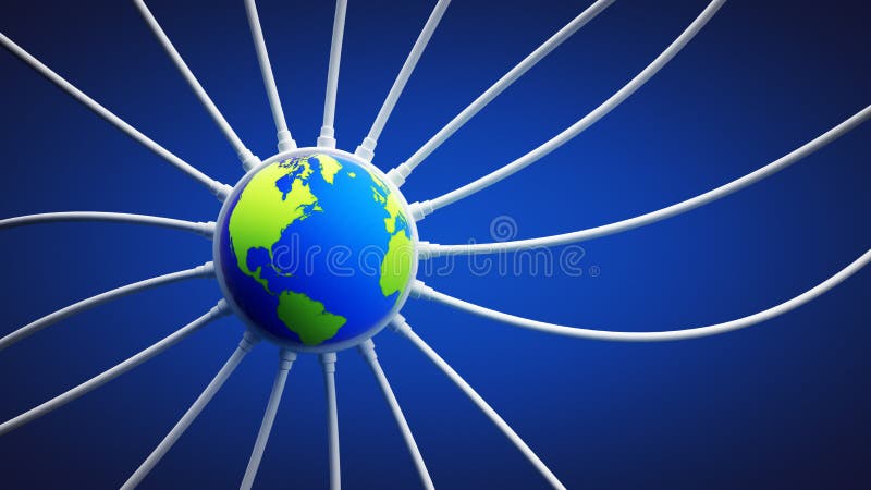 Connect Planet Earth stock illustration. Illustration of earth - 2757597