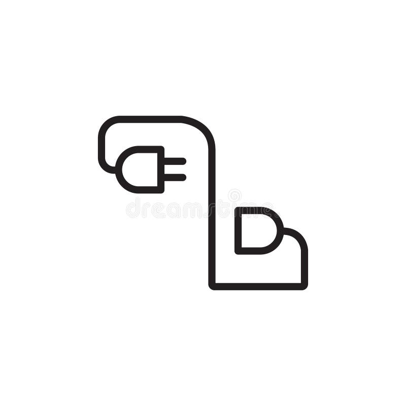 Connect Plug Icon Outline Vector for Web Ui Stock Vector - Illustration ...