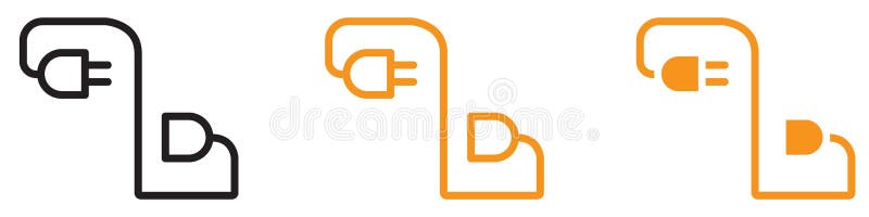 Connect Plug Icon Representing Electrical Connections, Power Supply ...