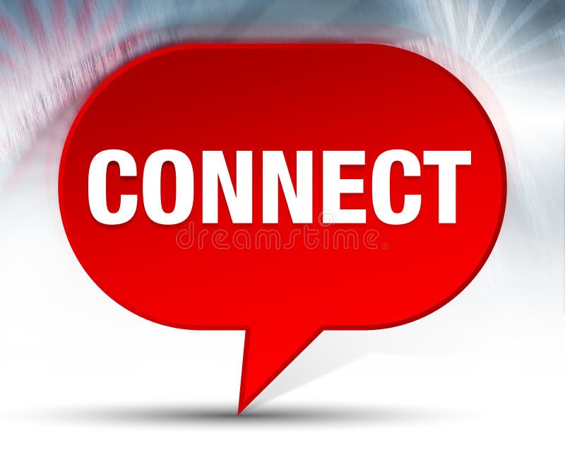 Connect Red Bubble Background Stock Illustration - Illustration of ...