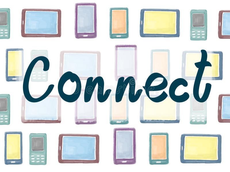 Connect Social Networking Interconnection Communication Concept Stock ...