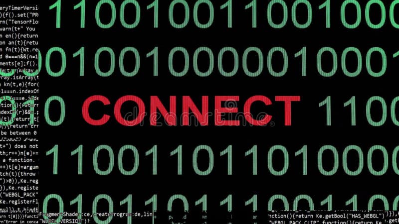 Connect Text on the Screen Data Glitch Concept Stock Footage - Video of ...