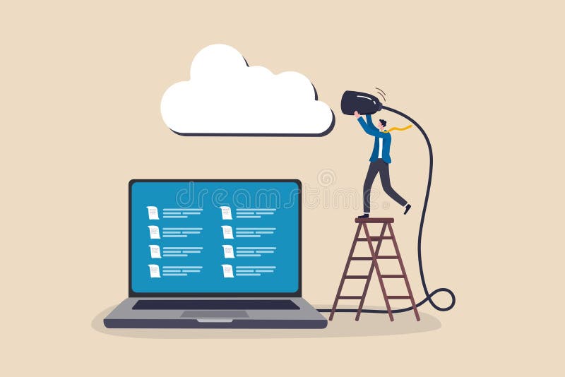 File Management or Documents Archive, Computer Data Backup or Virus ...