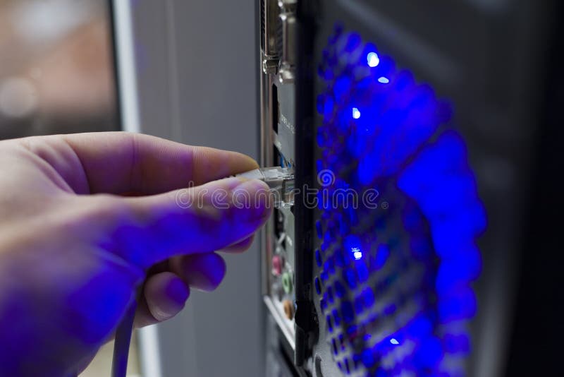 Connect To the Computer Network Internet Cable. Cable from the Router ...