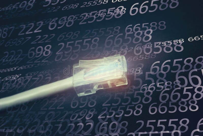 Connect To Internet, Computer Cable. Stock Image - Image of ...