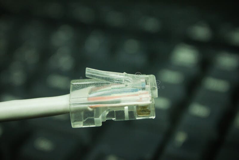 Connect To Internet, Computer Cable Stock Photo - Image of ...