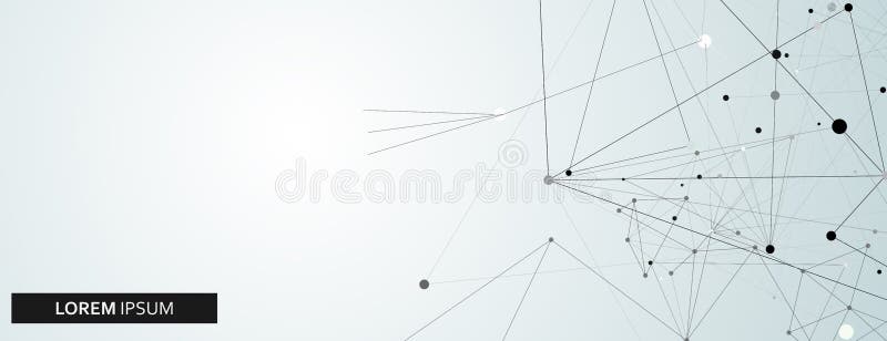 Connect Triangle Structure. Abstract Circle Banner Decorative Design ...