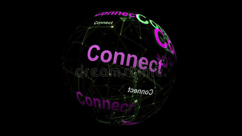 Connect on the web concept stock illustration. Illustration of ...
