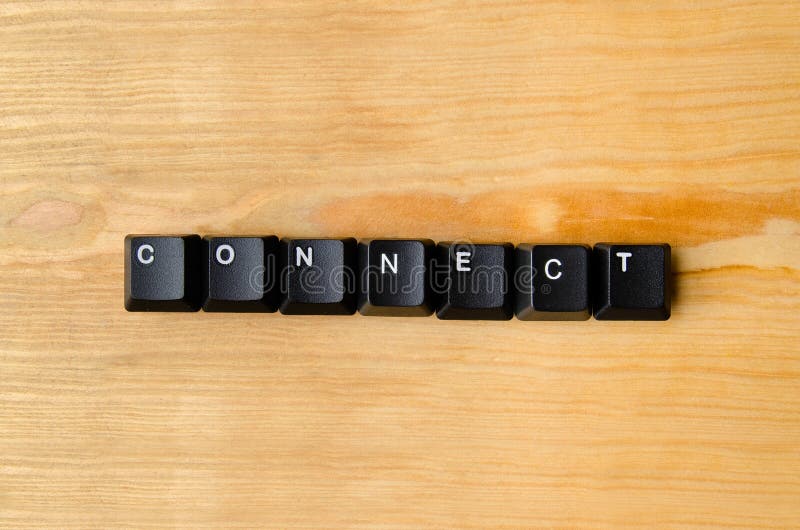 Connect word stock image. Image of letters, text, internet - 95050329