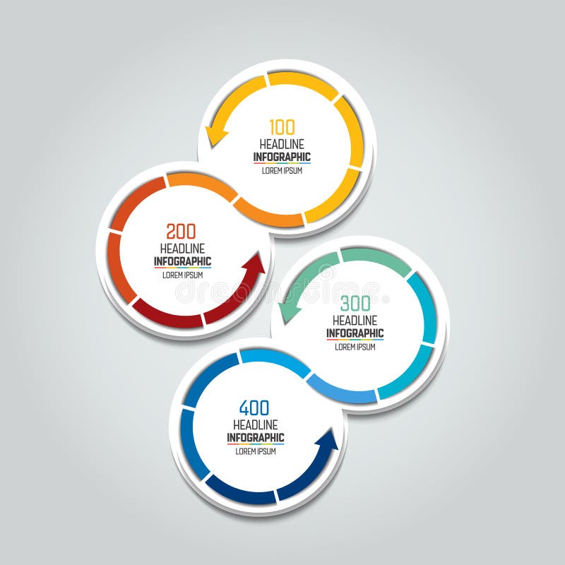 Arrow circles stock vector. Illustration of circular - 13622799