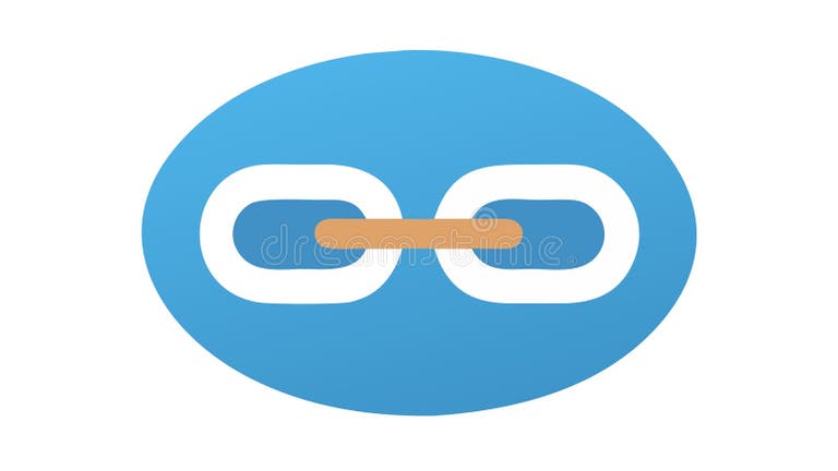 Connected Chain Link Icon Representing Unity and Links, Vector Design ...