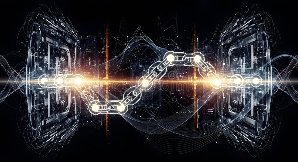 Connected Chain Links Encapsulated by Geometric Structures and Light ...