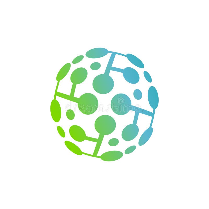 Color Circles Network Logo stock vector. Illustration of billboard ...