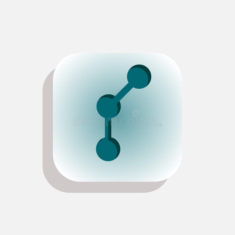 Connected Circles Vector. Network Connectivity Icon. Premium Flat ...