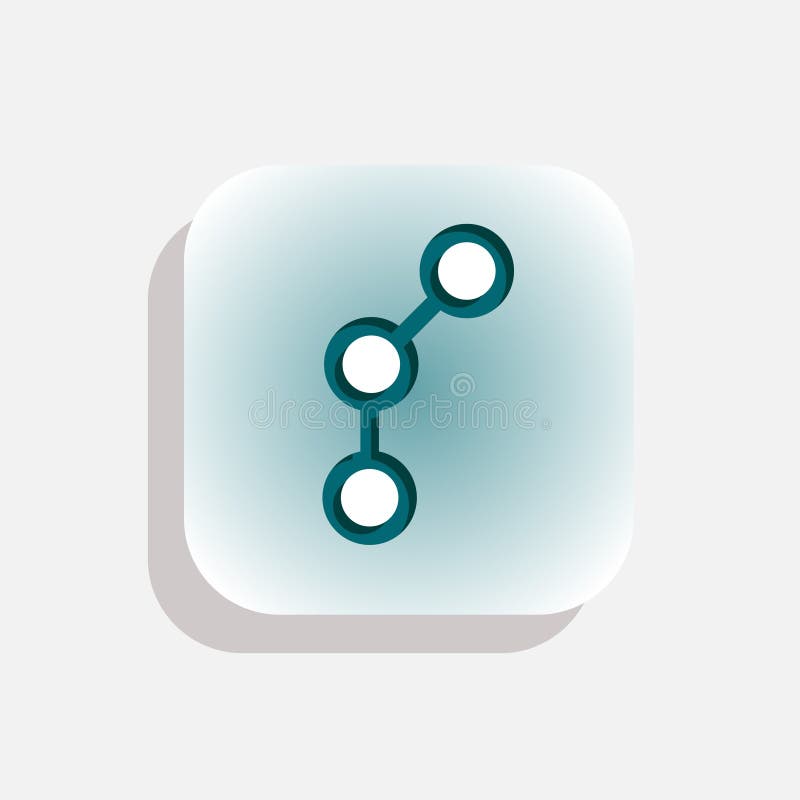 Connected Circles Vector. Network Connectivity Icon. Premium Flat ...