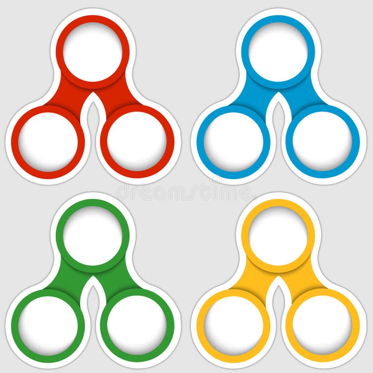 Connected Circular Frames Stock Illustrations – 141 Connected Circular ...