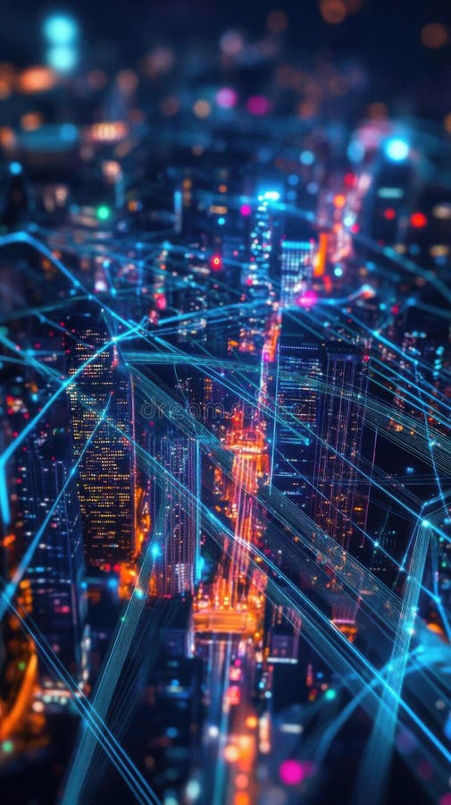 The Connected City, a Glimpse into Urban Transformation Stock ...