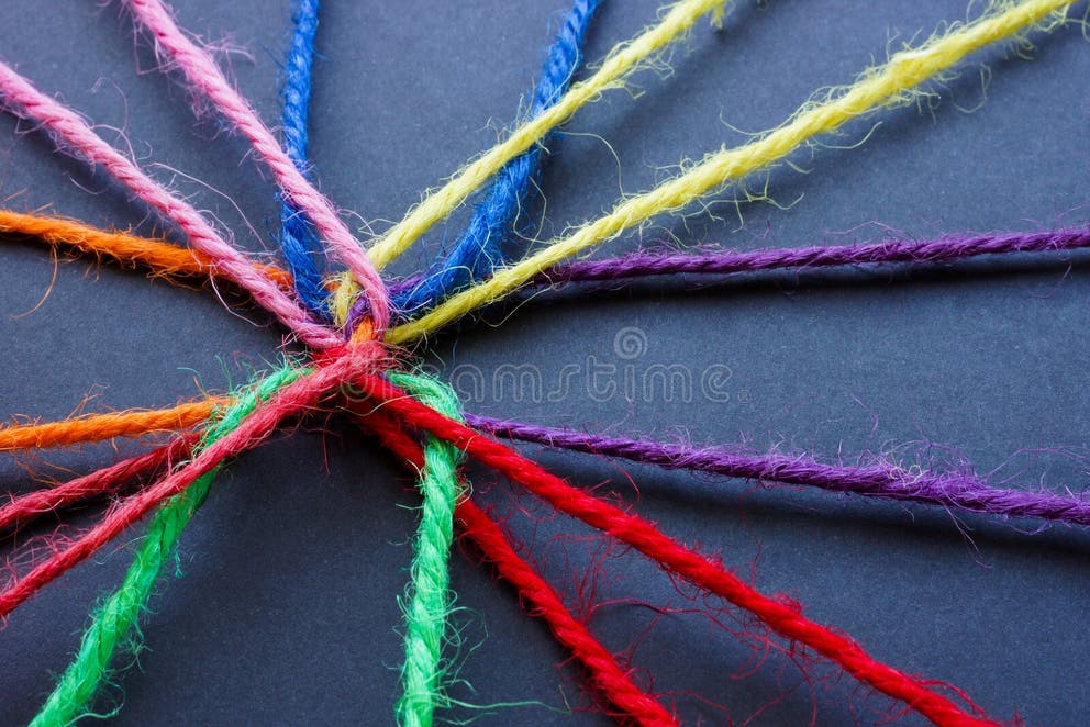 Connected Colored Threads As a Concept for Contacts, Communication or ...
