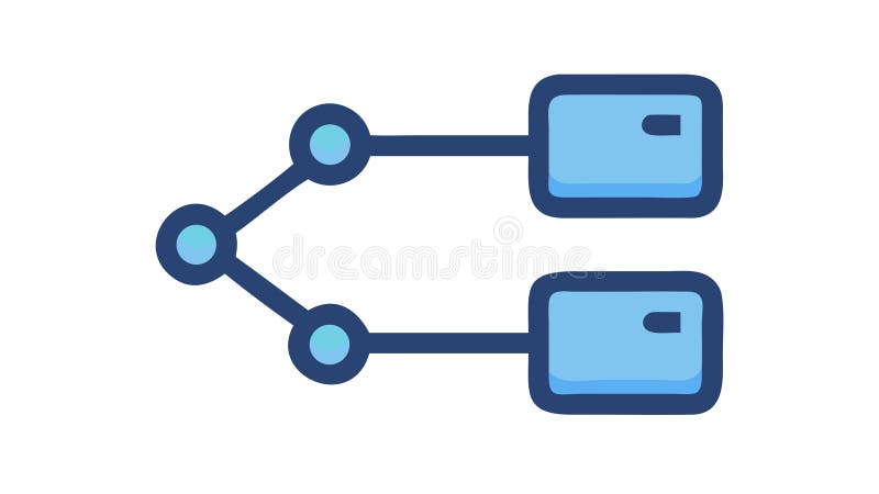 Connected Computing Devices Network Icon, Vector Design Generative AI Stock Vector ...