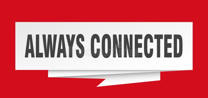 Always Connected Blue Stamp Stock Vector - Illustration of grungy ...