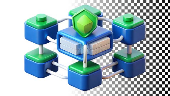 Connected Cubes, Network Icon, Data Structure, Technology Link Png ...