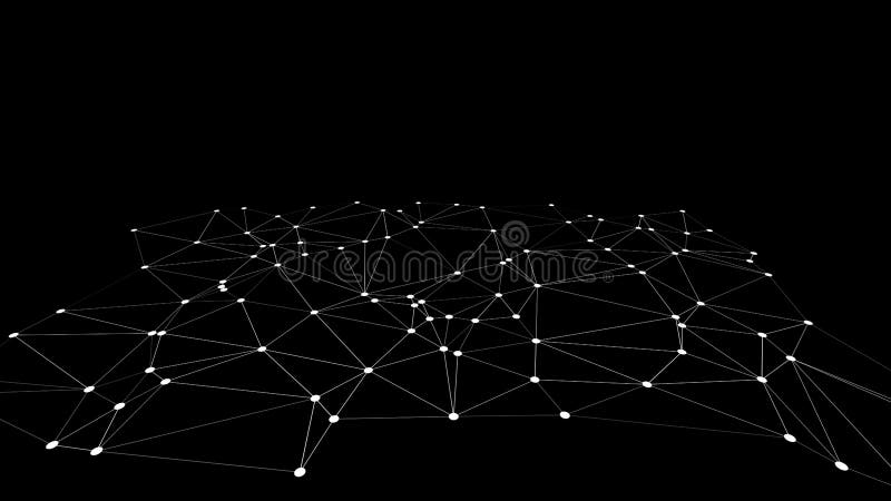 Connected Dots Abstract Science Technology Creative Graphic Background ...
