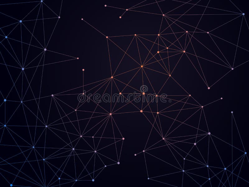 Connected Dots Background stock vector. Illustration of modern - 80078236