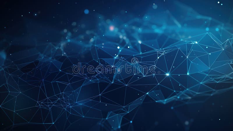 Connected Dots Blue Technology Background for a Modern Look Stock ...
