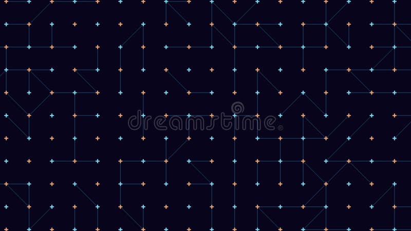 Connected Dots Form Intricate Grid on Black Background Stock Video - Video of repetition ...