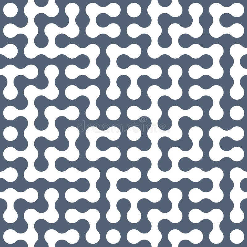 Connected Dots Geometric Seamless Pattern. Stock Vector - Illustration ...