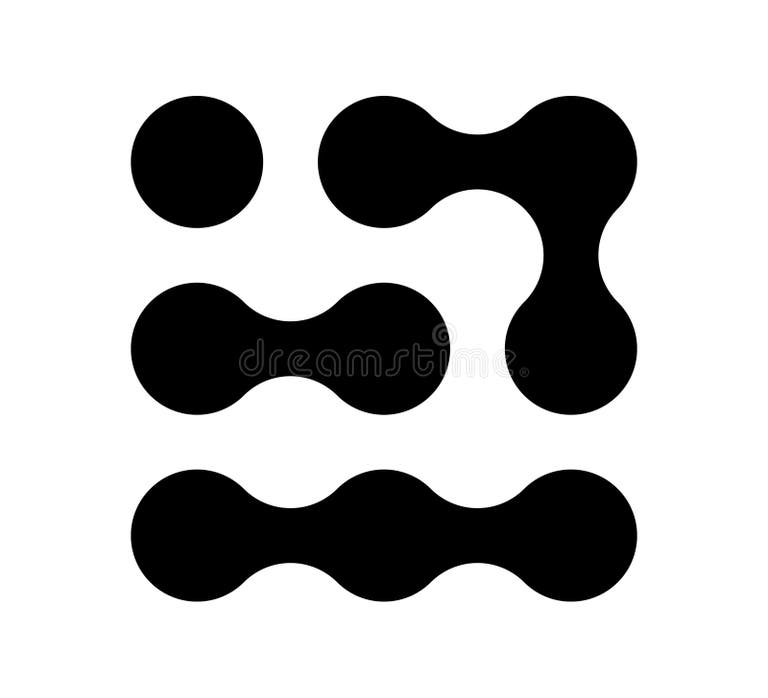 Connected Dots Icon. Circles Pattern Sign. Integration Symbol. Abstract Point Movement Stock ...