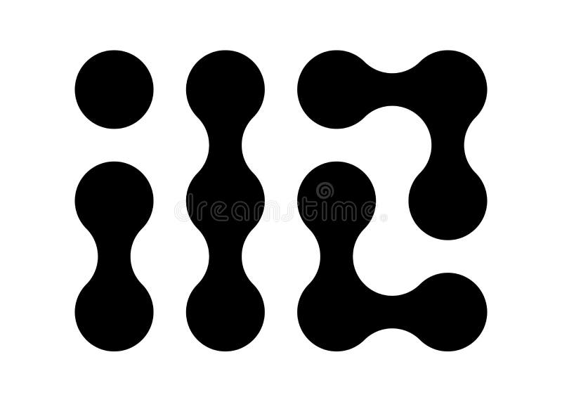 Connected Dots Icon. Circles Pattern Sign. Integration Symbol. Abstract ...