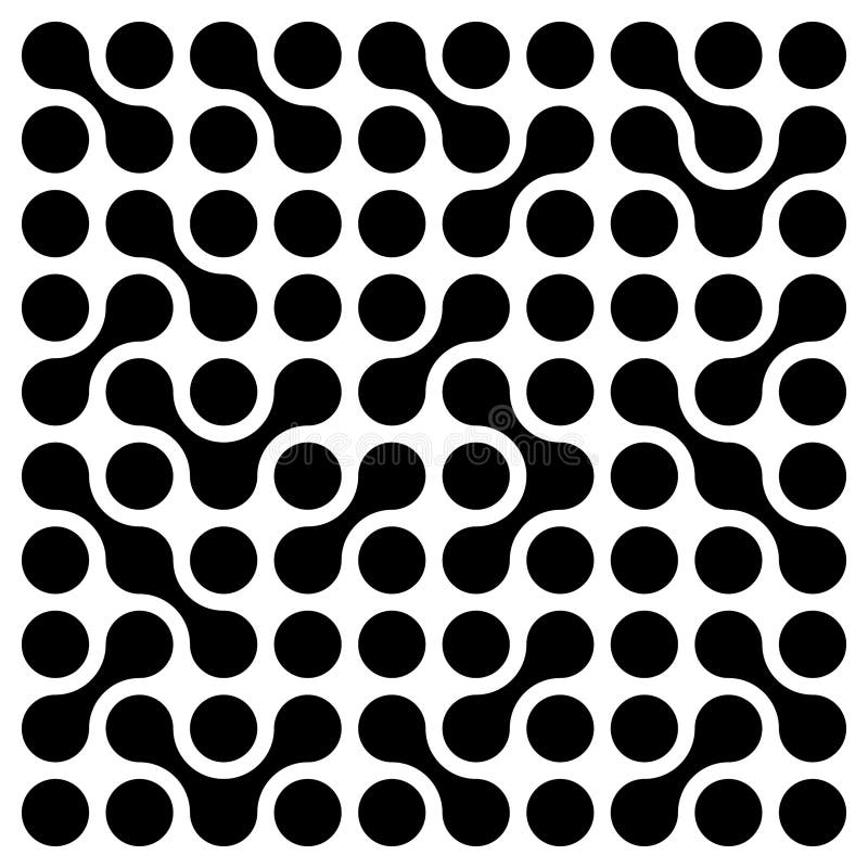 Connected Dots Pattern. Vector Circle Shapes. Morphing Blob Elements ...