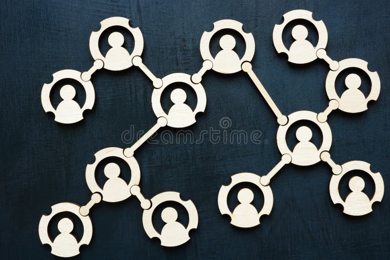 Connected Figures. Social Connection. Stock Photo - Image of connected ...