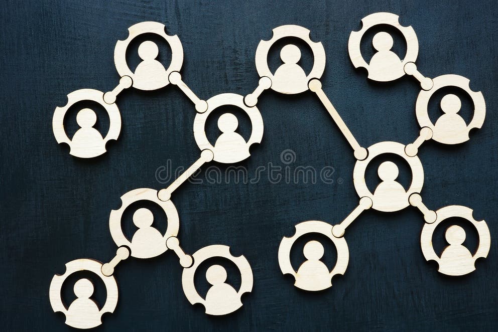 Connected Figures. Social Connection. Stock Photo - Image of connected ...